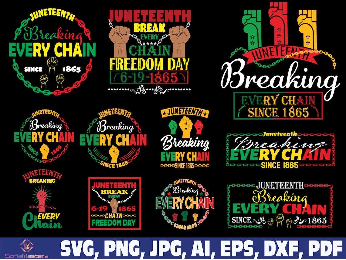 Breaking Every Chain Svg, Do It for the Culture SVG, Celebrate ...