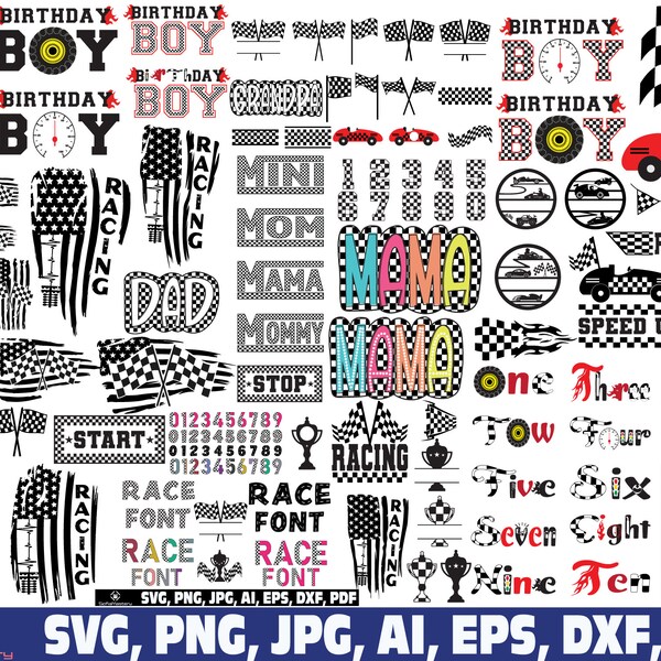 Racing Svg - Etsy