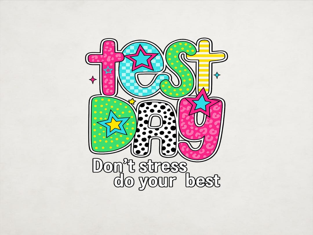 It's Test Day Png, Coquette Bow Text Day Png, Teacher Test Day Coquette ...
