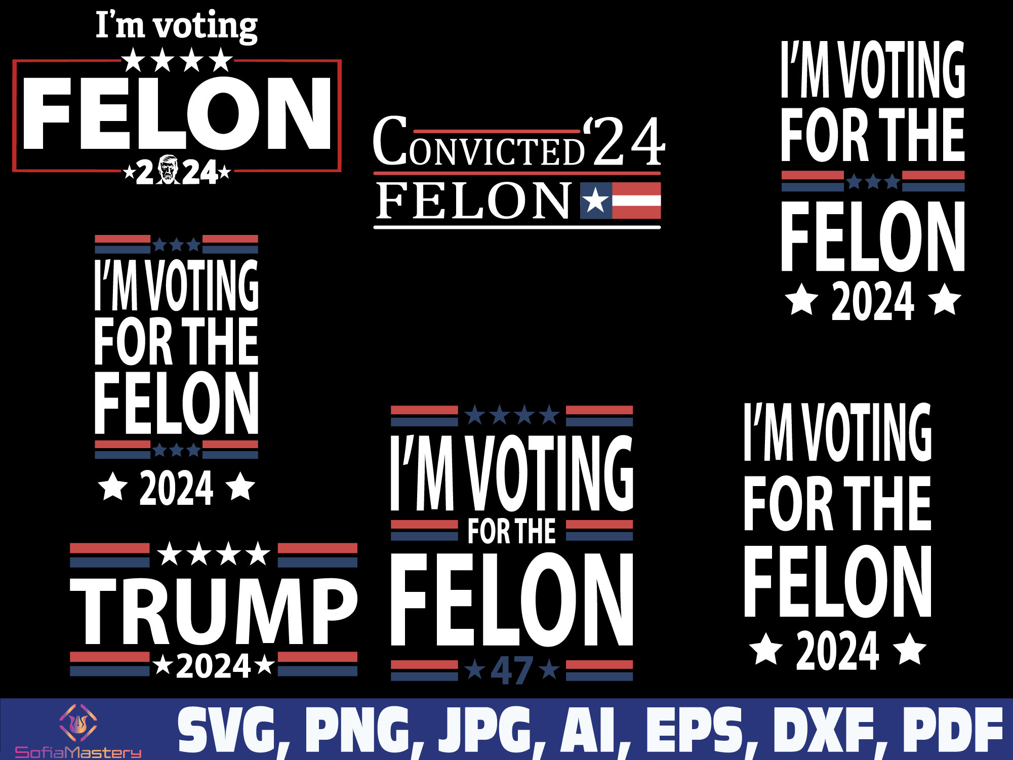I'm Voting Felon in 2024 SVG PNG, Trump Shot 2024 Svg, Chillin Like A ...