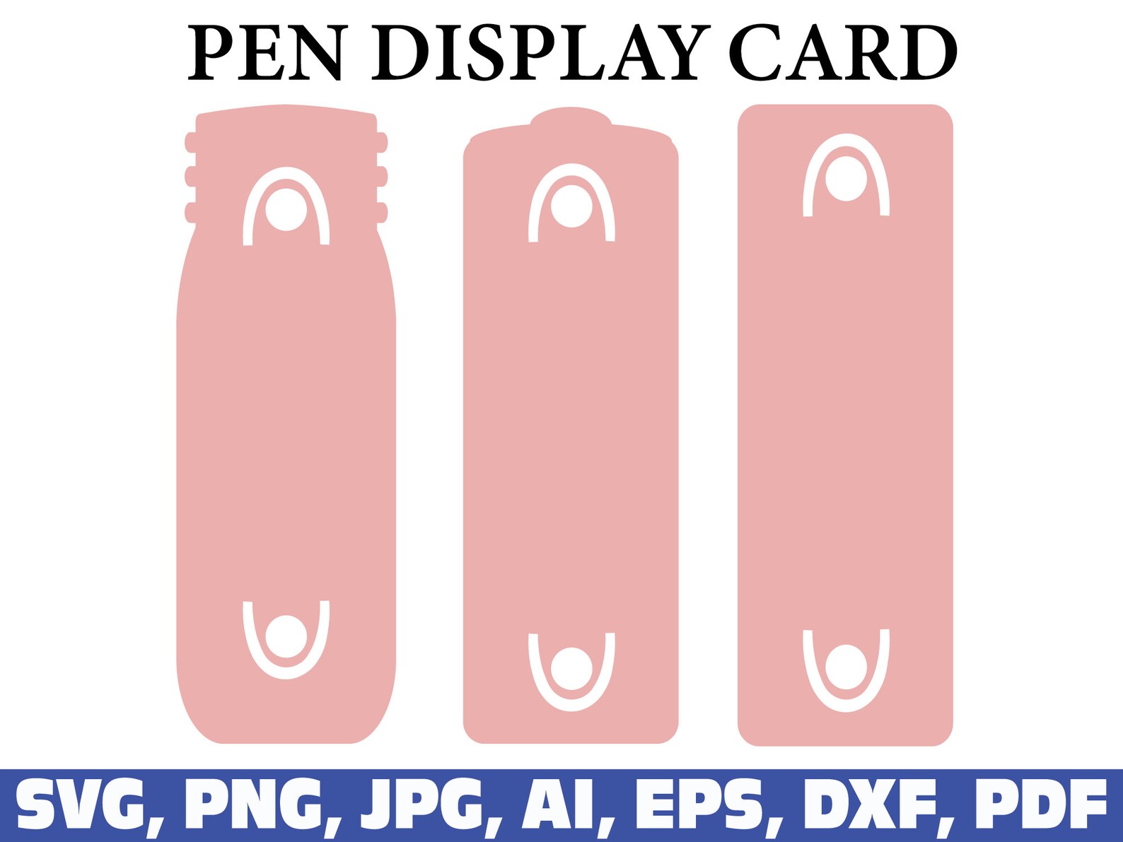 Glitter Pen Card Svg, Glitter Pen Display Card Template, Glitter Pen ...