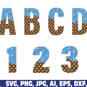 Ice Cream Alphabet Svg, Summer Alphabet Letters Font Ice Cream Svg, Ice ...