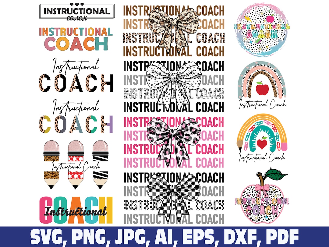 Instructional Coach Png Svg, Coquette Bow School Png Svg, First Day of ...