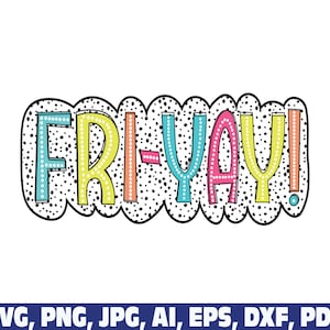 Fri-yay! Svg Png, Fri-yay! Back to School Png Bundle, Retro Vintage ...