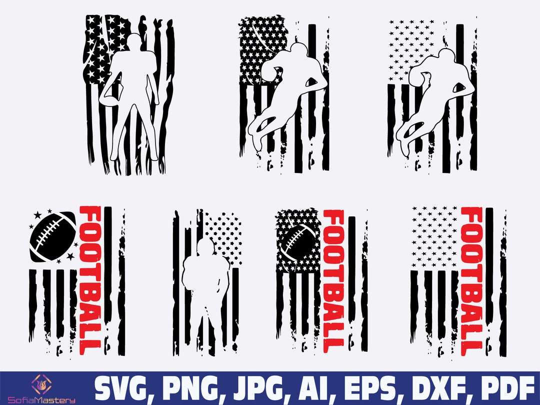 Football Flag Svg Png, Football American Usa Flag Svg Png Bundle ...