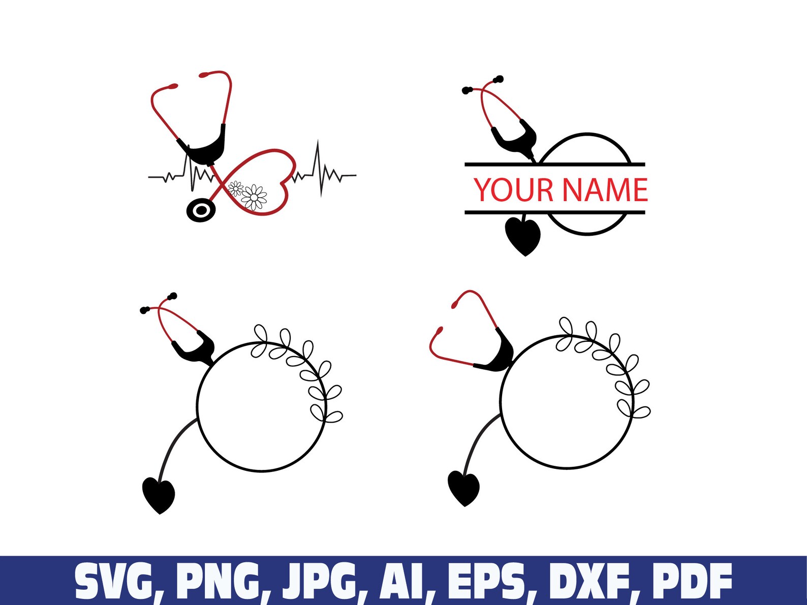 Nurse Svg, Nursing Svg, Nurse Monogram Svg, Nurse Name Frame Svg ...