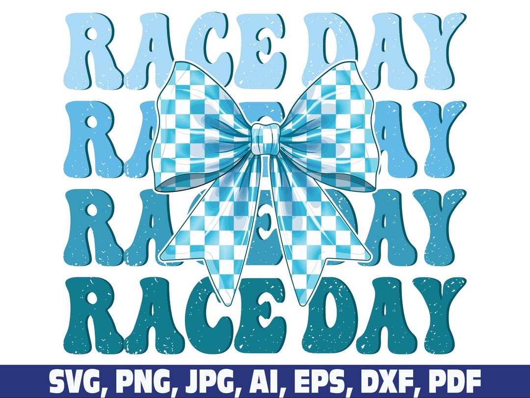Race Racing Svg Png, Race Birthday Boy Svg, Race Day, Coquette Bow ...
