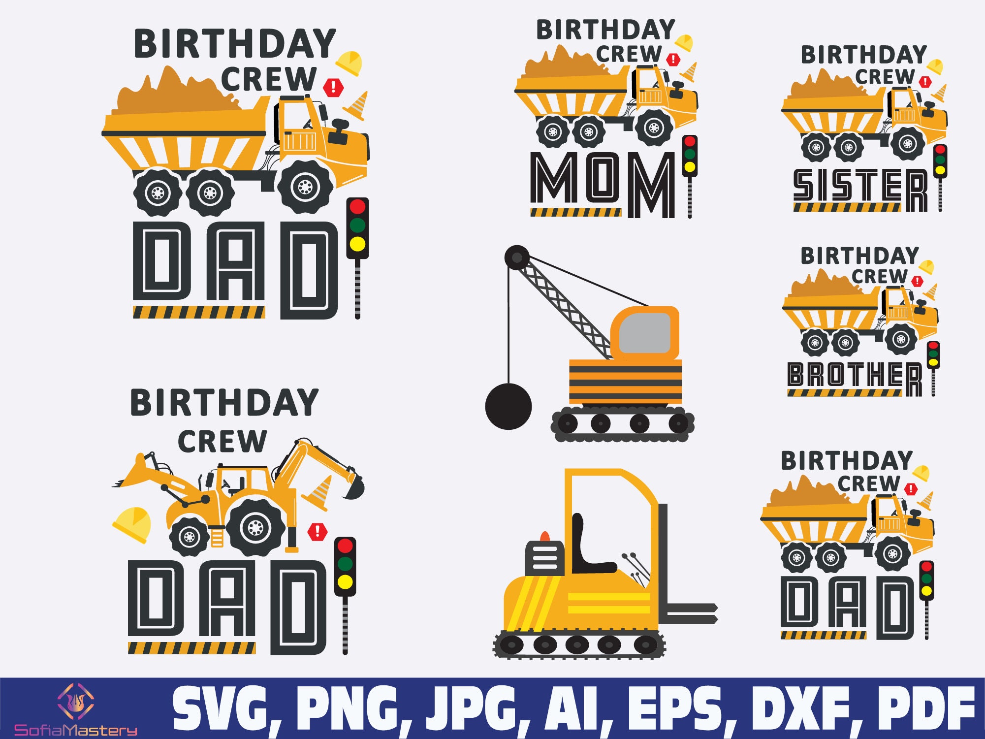Construction Svg, Birthday Boy Svg, Construction Birthday Crew Svg ...