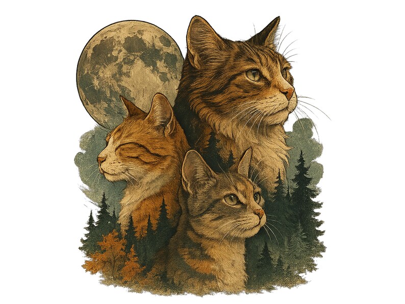 Vintage Cats PNG 90s Graphic Style, Grunge Retro Wildlife Sublimation ...