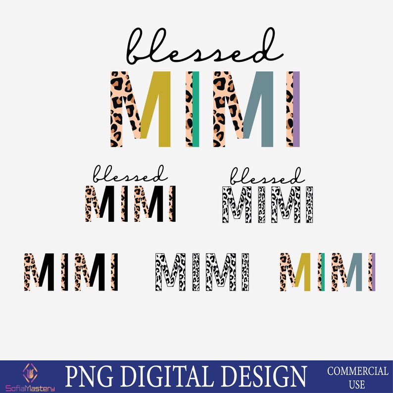 Mimi Png, Blessed Mimi Half Leopard Print Png, Leopard Mimi, Mimi ...