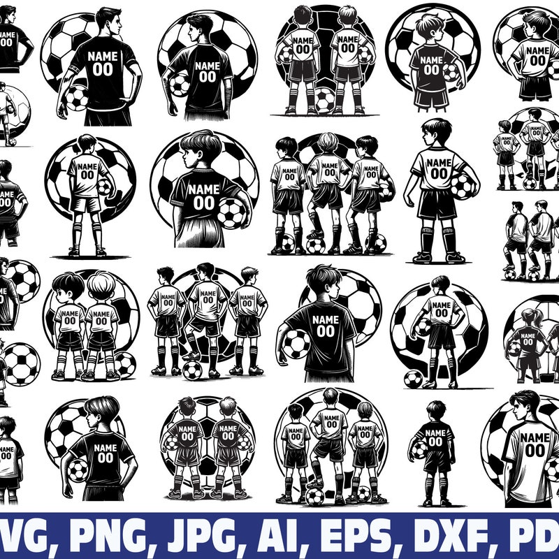 Soccer Dxf - Etsy