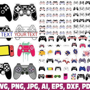 Gamer Controller Svg Png, Split Monogram Name Fram SVG, Gamer Svg ...