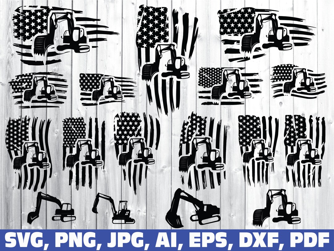 Excavator Svg, Excavator Svg Bundle, Digger Svg, Construction Svg ...