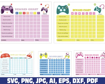 Girl Roblox Editable Reward Chart, Roblox Reward Chart, Printable ...