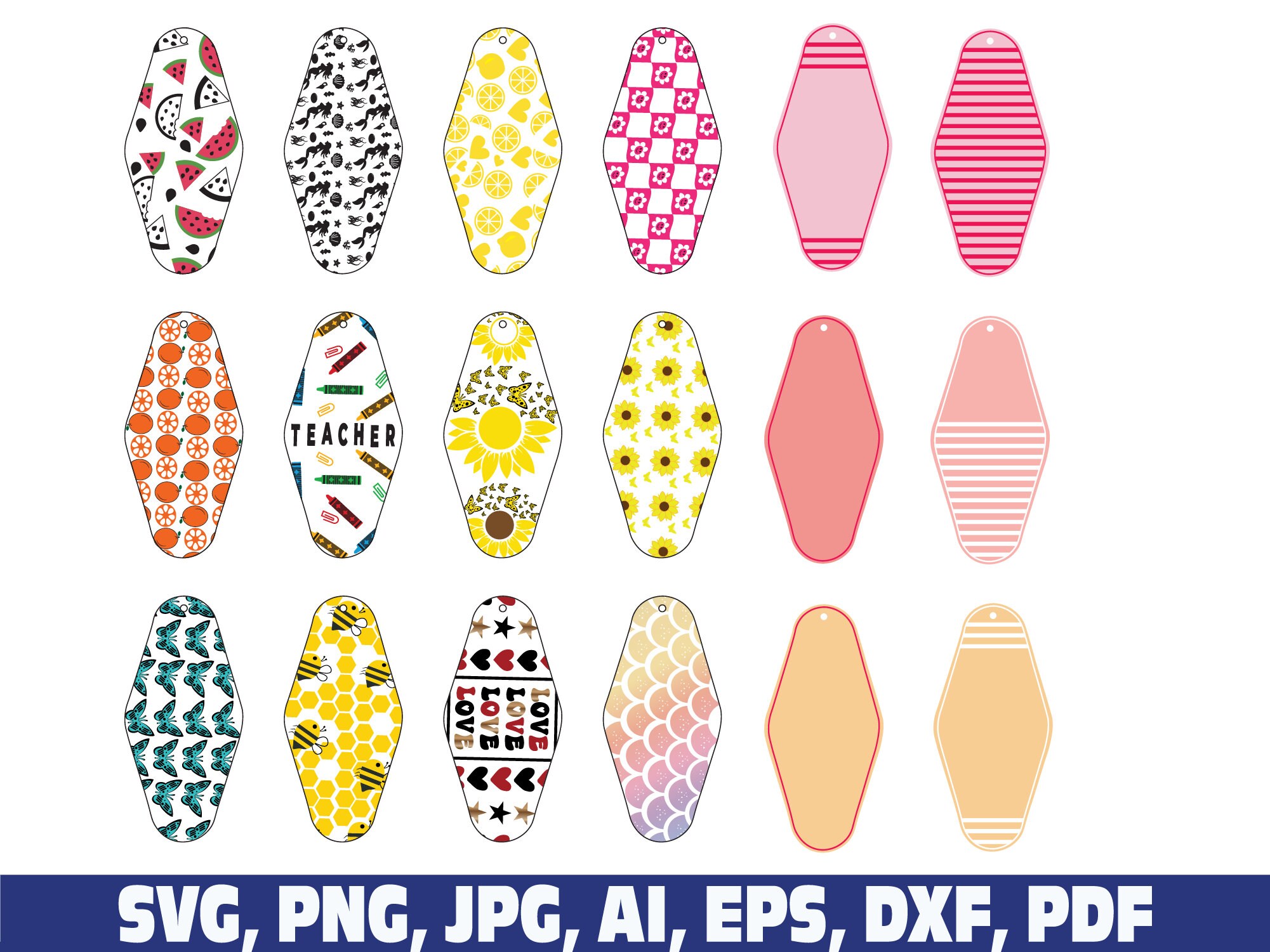 Motel Keychain Template, Motel Keychain Svg, Hotel Keychain Template ...