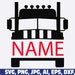 Semi Truck Svg Png, Semi Truck Monogram Svg, Truck Driver Svg, Truck ...