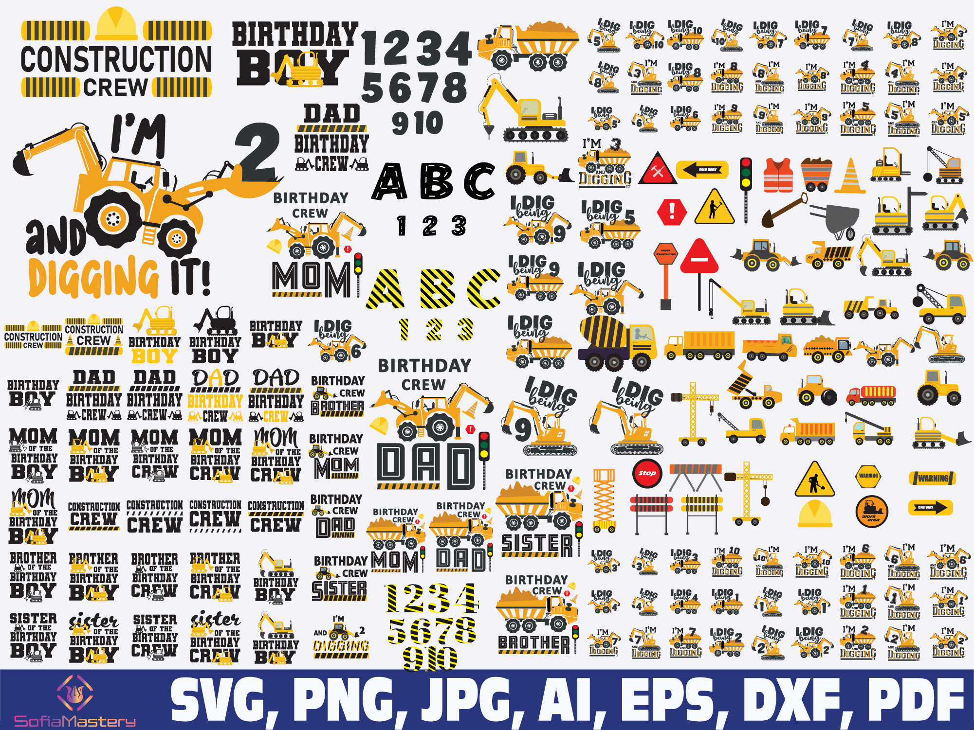Construction Svg, Birthday Boy Svg, Construction Birthday Crew Svg ...