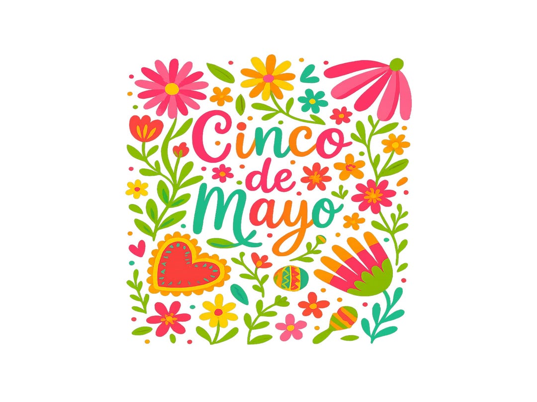 Preppy Floral Cinco De Mayo Png, Mexico Png, Preppy, Lets Fiesta Png ...