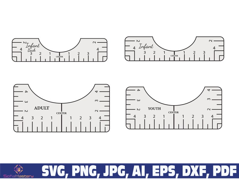 T-shirt Alignment Tool Svg, Tshirt Ruler SVG Bundle, T-shirt Alignment ...