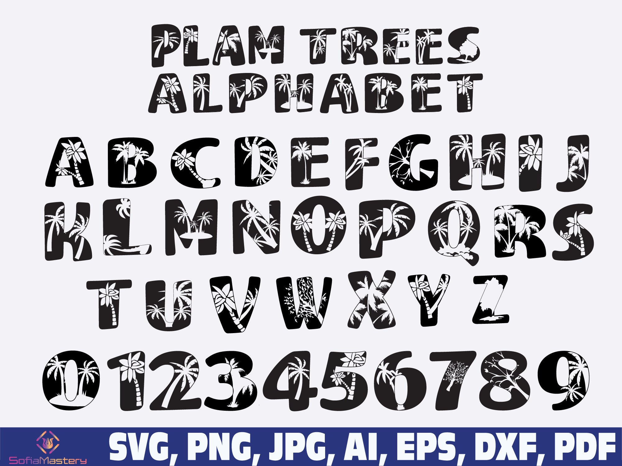 Palm Tree Font Palm Tree Font Images Free Download On Freepik