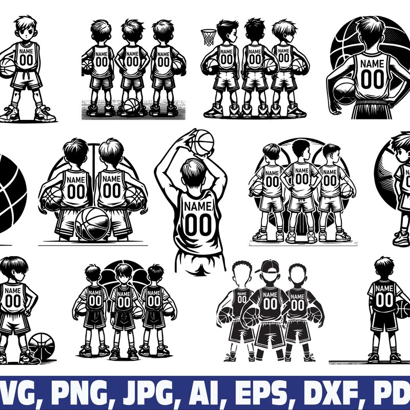 Basketball Player Svg - Etsy