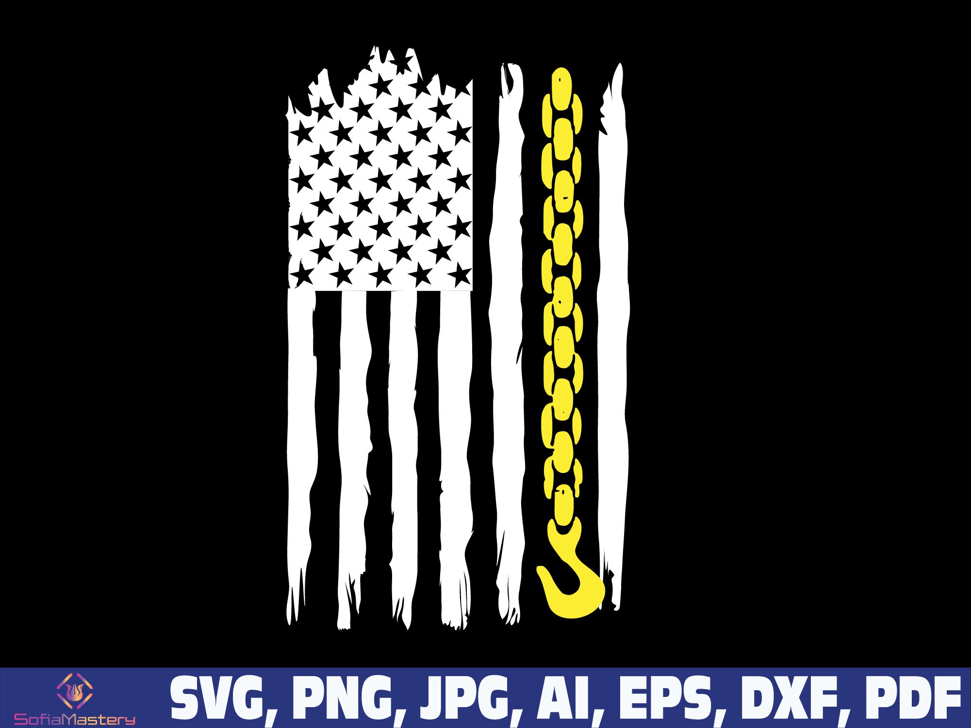 Tow Truck Svg, Towing Truck Svg, Towing Truck Driver Flag Svg, Tow ...