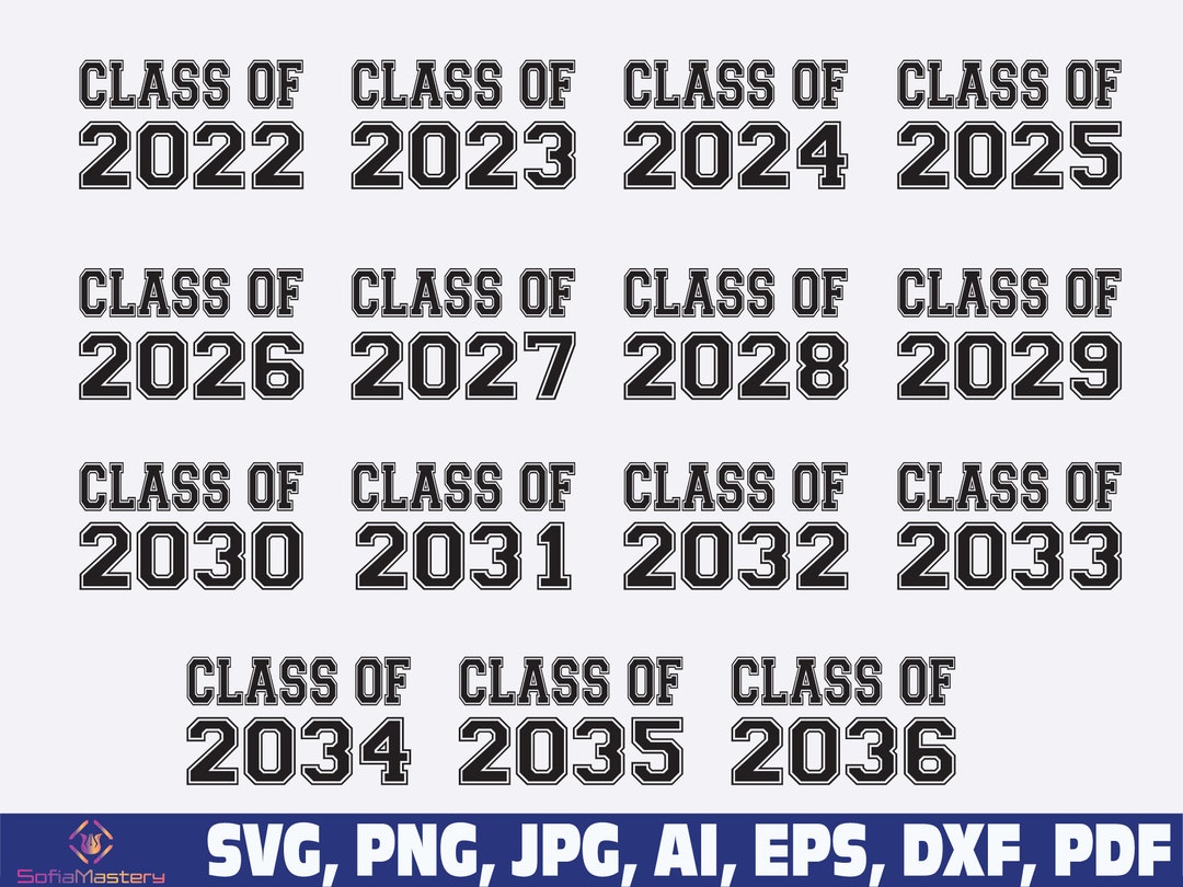 Class of SVG BUNDLE, Class Of, Seniors SVG Png, Graduation Class of Svg ...