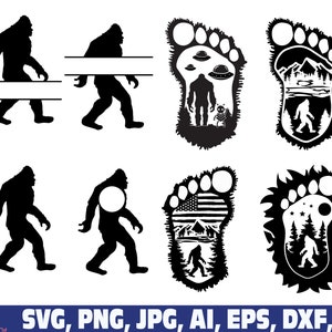 Big Foot Svg, Wild Monster Svg, Bigfoot Svg, Big Foot Png, Bigfoot SVG ...