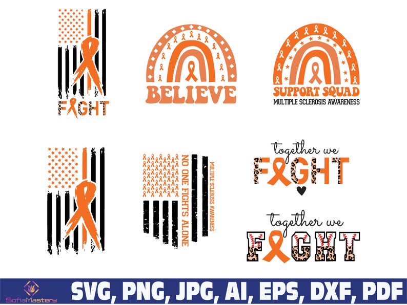 Multiple Sclerosis Awareness Svg, Ms Awareness Svg, Multiple Sclerosis ...