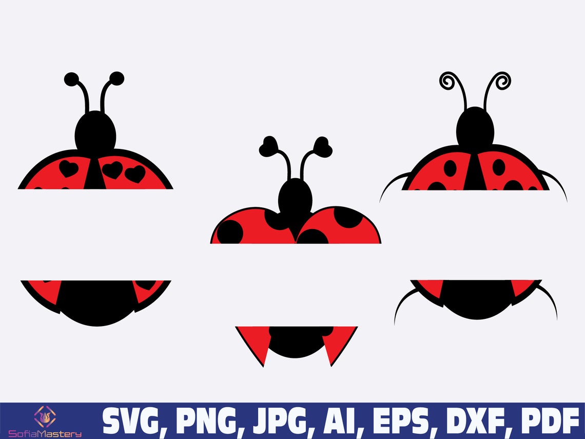 Ladybug Seamless Pattern Leopard Svg Png, Lady Bug Svg Png, Birthday ...
