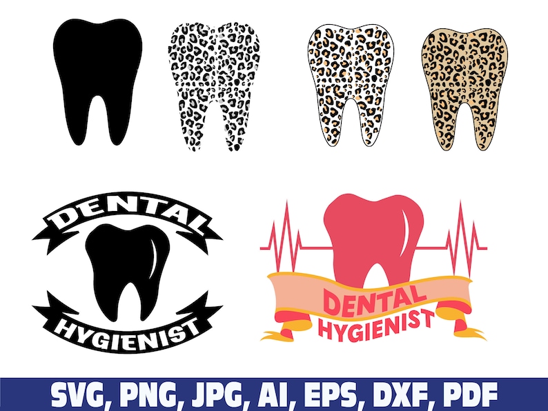Tooth Svg, Tooth Leopard Print Svg, Dentist Svg, Dental Assistant Svg ...