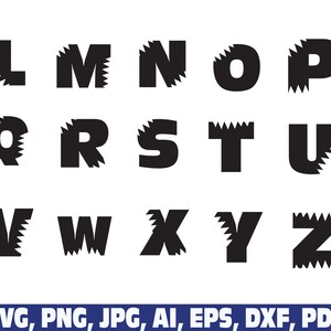 Sharks Svg, Shark Alphabet Letters Font Svg Png, Shark Bundle Svg ...