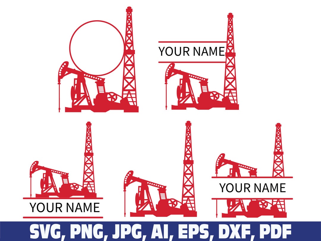 Oilfield Svg, Oilfield Worker Svg, Oilfield Mongram Svg, Oilfield Split ...
