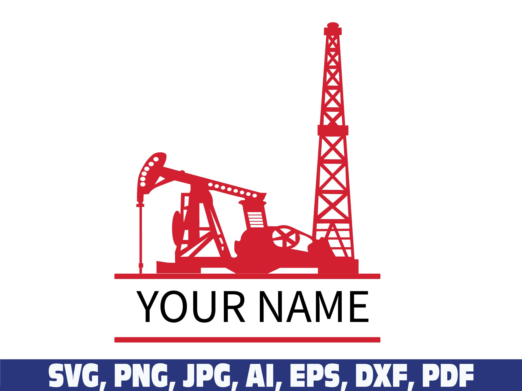 Oilfield Svg, Oilfield Worker Svg, Oilfield Mongram Svg, Oilfield Split ...