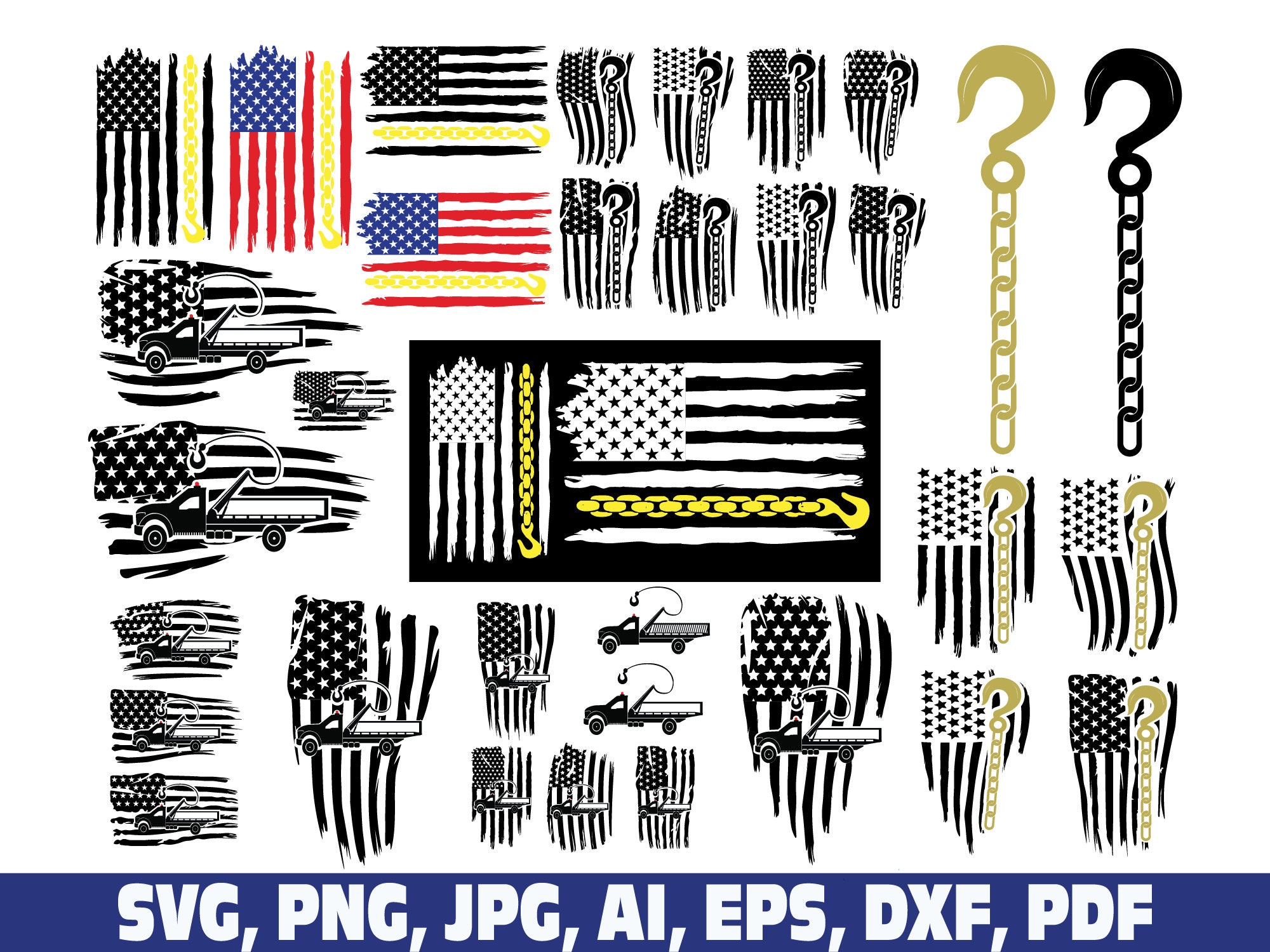 Tow Truck Svg, Towing Truck Svg, Towing Truck Driver Flag Svg, Tow ...