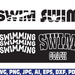 Swimming Swim Swimmer Svg Png, Swimming Alphabet Font Svg Png, Swimming ...