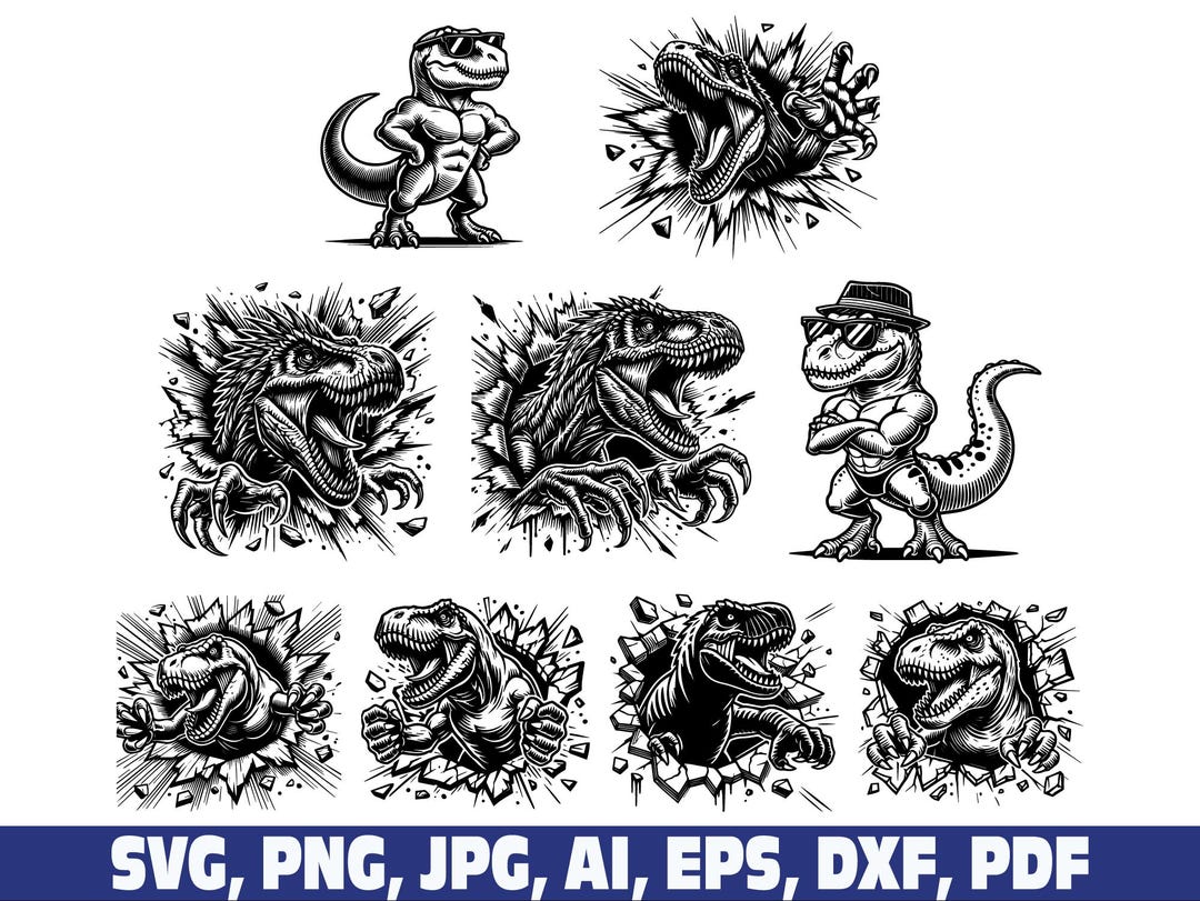 T Rex Scratch Svg Png, T Rex Png Svg, Dinosaur Svg Png, Baby Cute ...