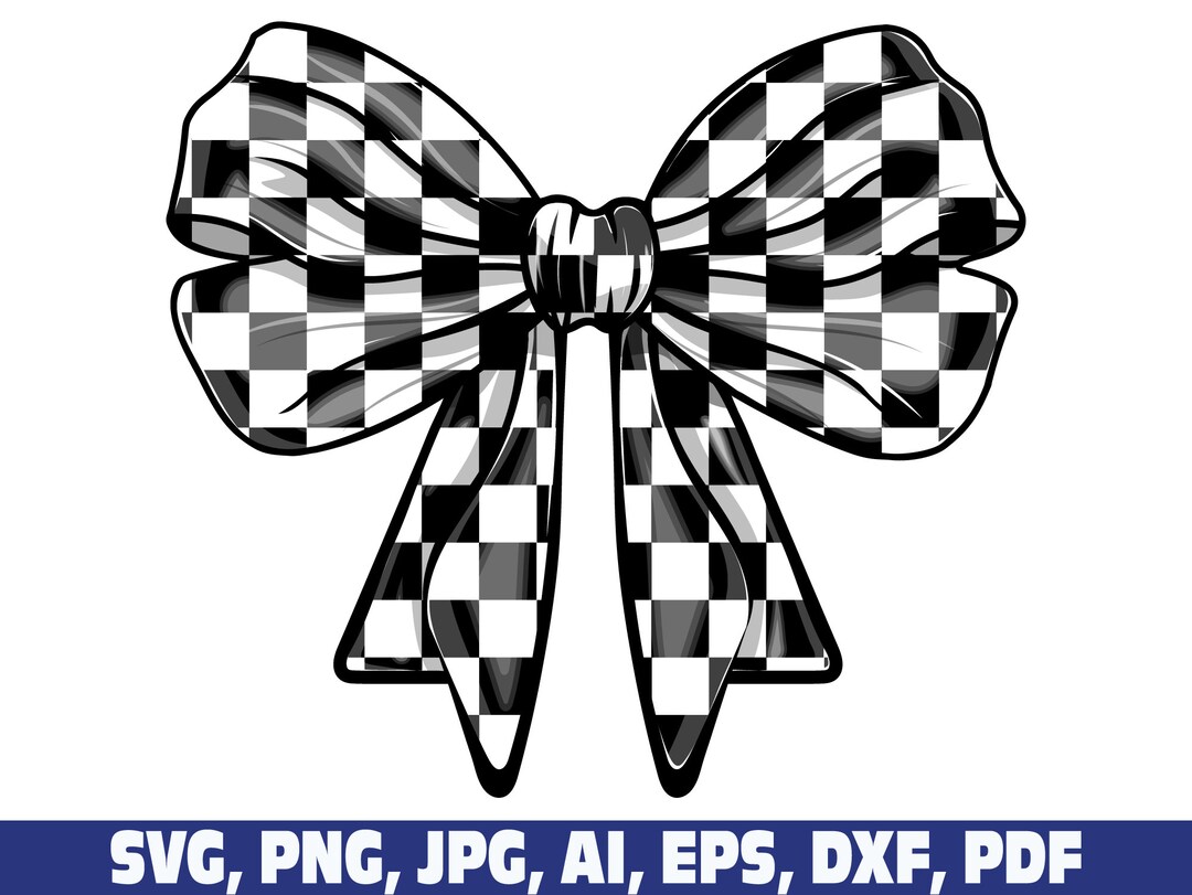 Race Checkered Coquette Bow Png Svg Bundle, Shirt Designs, Leopard ...