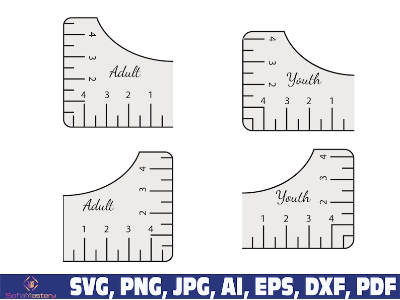 T-shirt Alignment Tool Svg, Tshirt Ruler SVG Bundle, T-shirt Alignment ...