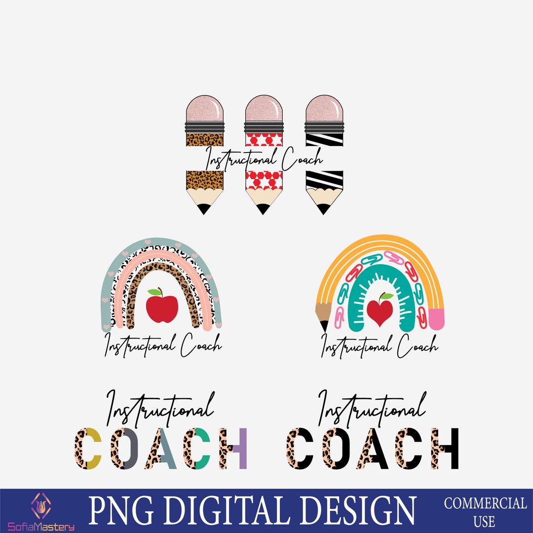Instructional Coach Png, Back to School Png, Half Leopard Instructional ...