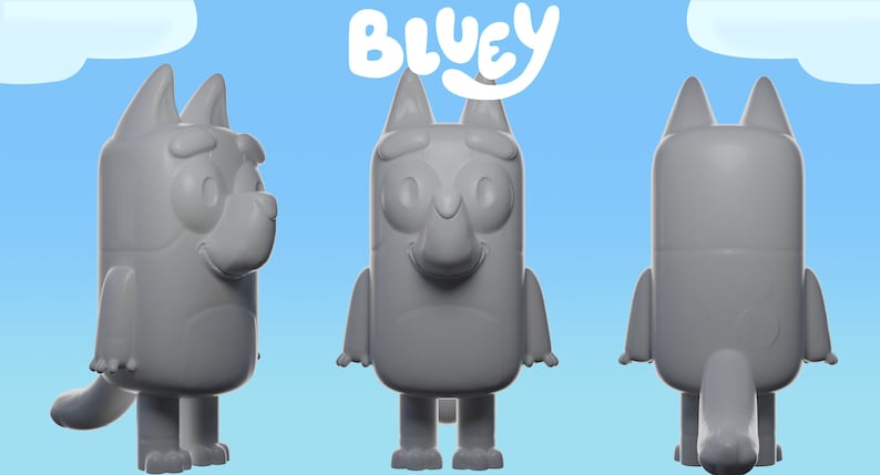 BLUEY High-quality STL File for 3D Printing - Etsy
