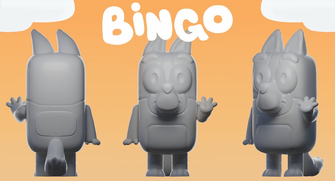 BLUEY BINGO, High Quality STL File for 3D Printing - Etsy