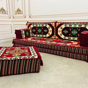 8" Thick Anatolian Breeze Arabic Sofa Set,arabic Majlis,sectional Sofa ...