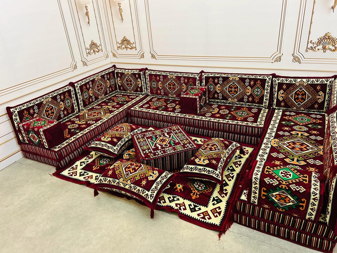 8" U Shaped Traditional Middle Eastern Seating Arrangement - Where ...