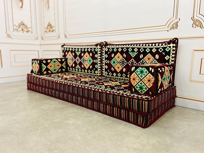 Authentic Arabic Floor Sofa: Boho Majlis Seating Set - Etsy Australia