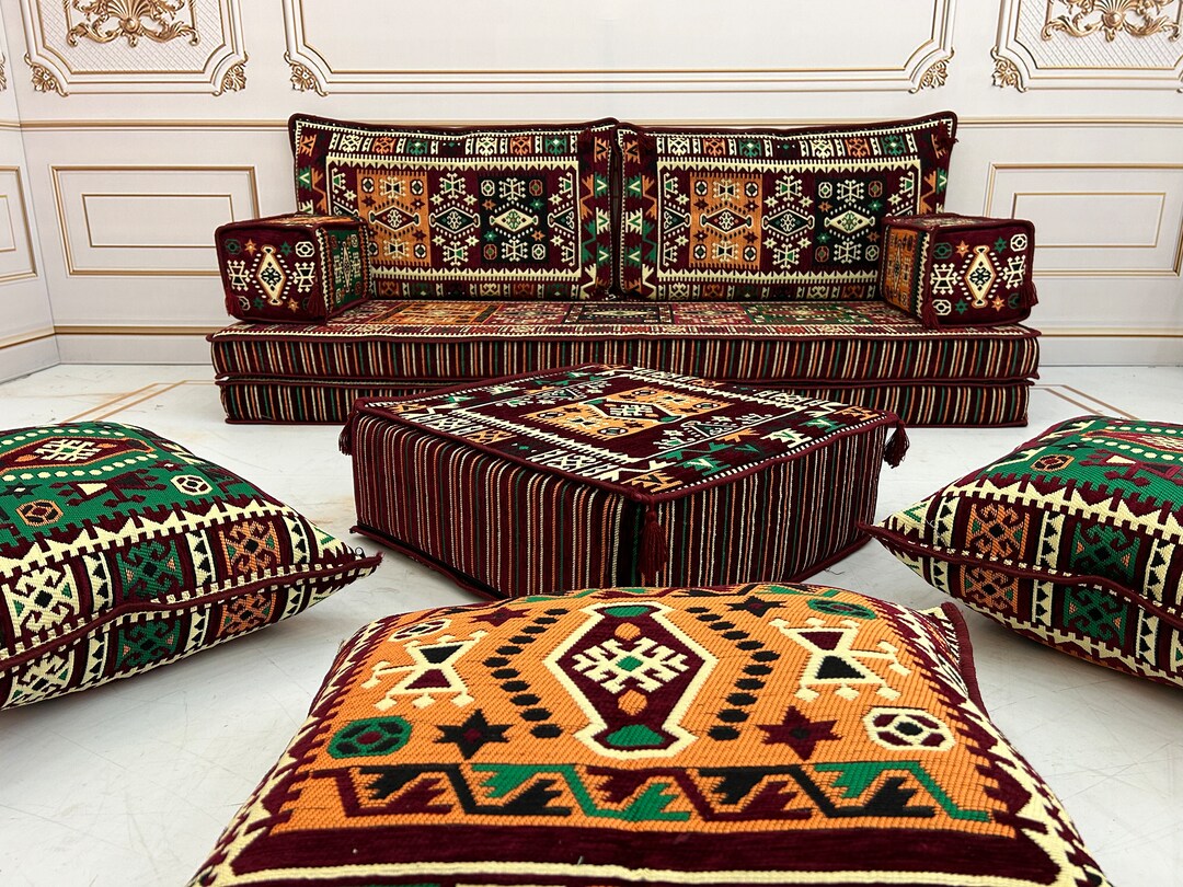 Authentic Anatolian Arabic Sofa Set,floor Seating Couch,traditional ...