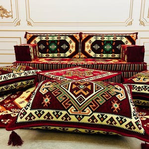 8" Thick Anatolian Breeze Arabic Sofa Set,arabic Majlis,sectional Sofa ...