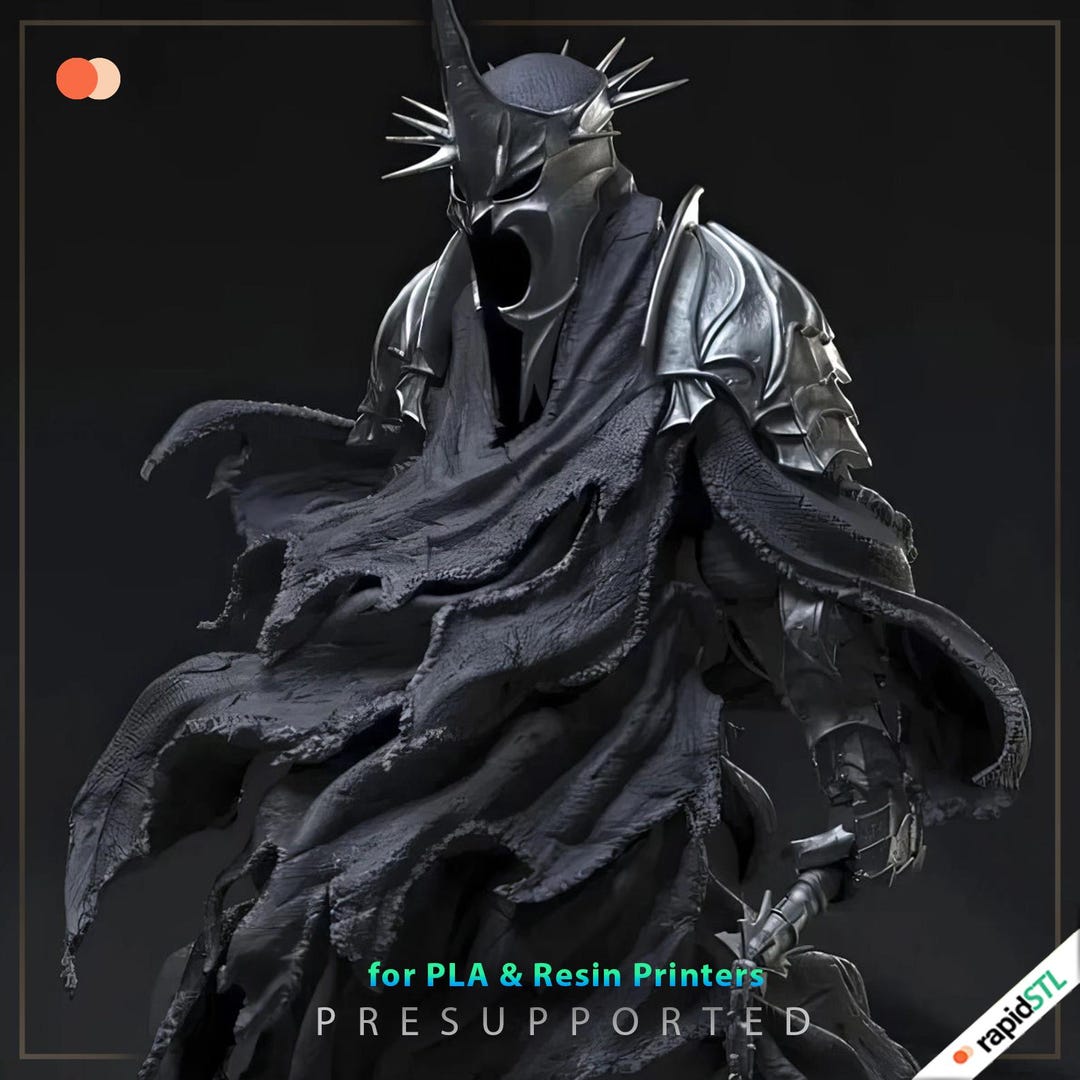 Witch-king of Angmar (presupported!) Model STL Download Code for 3D ...