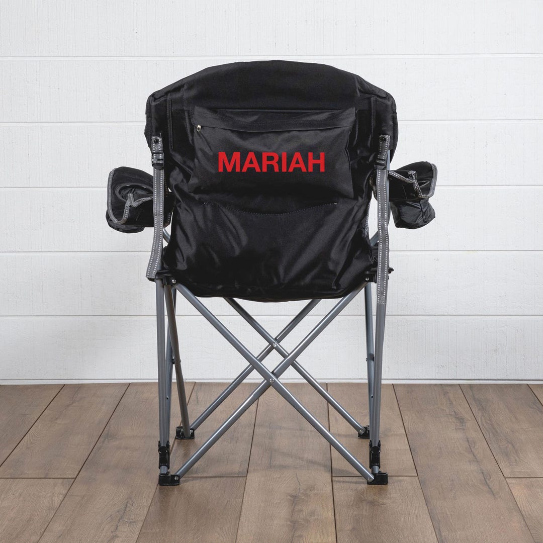Personalized Reclining Camp Chair: Custom Printed Name, Portable ...