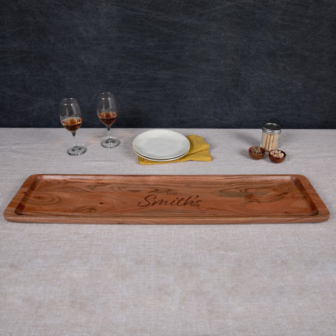 Personalized Extra Large Acacia Wood Charcuterie Board: 36" Grazing ...
